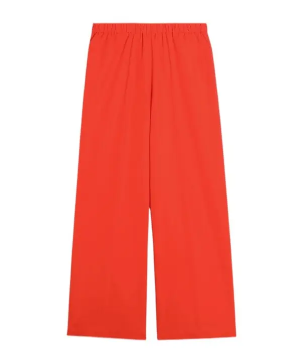 Aspesi Elastic Waist Straight Leg Casual Pants - Red