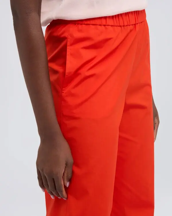 Aspesi Elastic Waist Straight Leg Casual Pants - Red