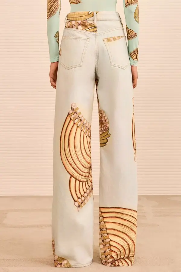 Ulla Johnson Willow Wide-leg Jeans - Blue-green