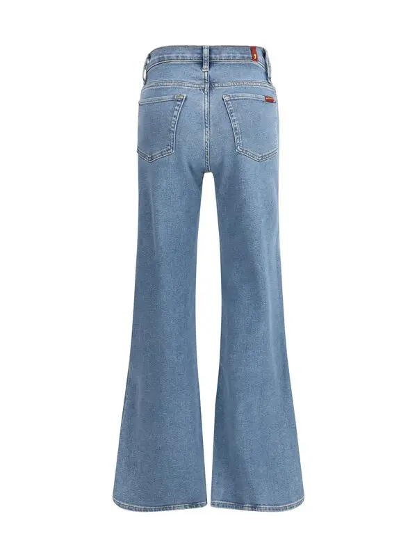 7 For All Mankind High-waisted Flared Jeans - Blue
