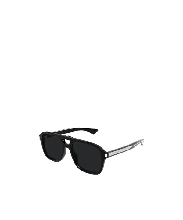 Saint Laurent Double-bridge Sunglasses - Black
