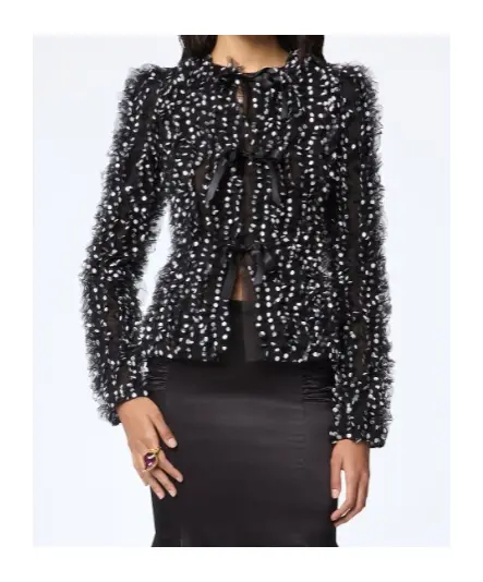 Nina Ricci Polka Dot Tie-front Jacket