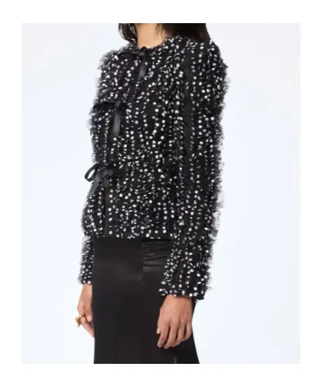 Nina Ricci Polka Dot Tie-front Jacket