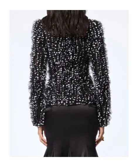 Nina Ricci Polka Dot Tie-front Jacket