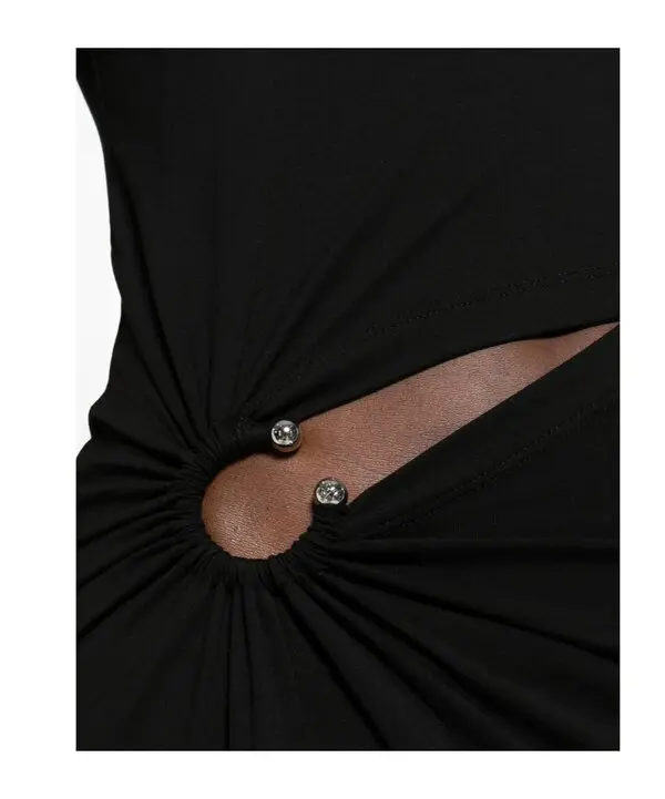 Rabanne Cut-out Sleeveless Maxi Dress - Black
