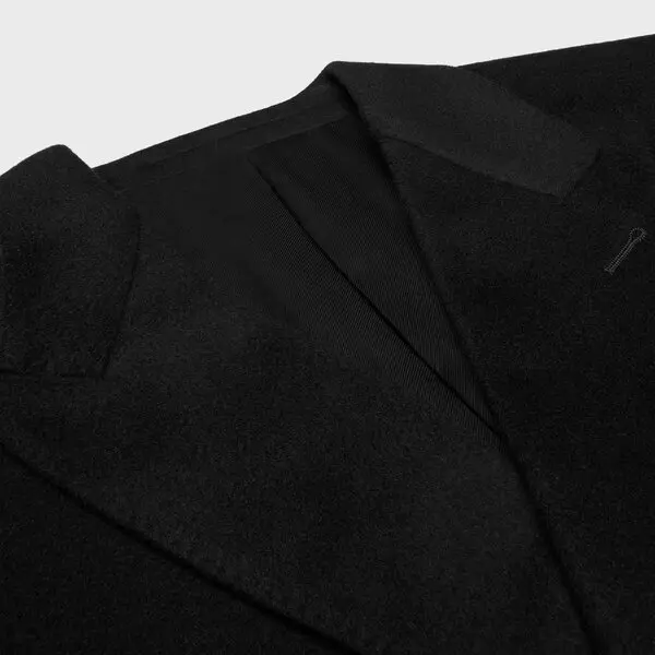 Celine Double-breasted Wool Cloth Coat