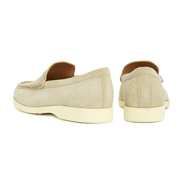 TOD'S Topstitching Penny Loafers - Nude
