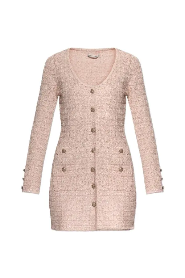 Alessandra Rich Sequin Tweed Mini Dress