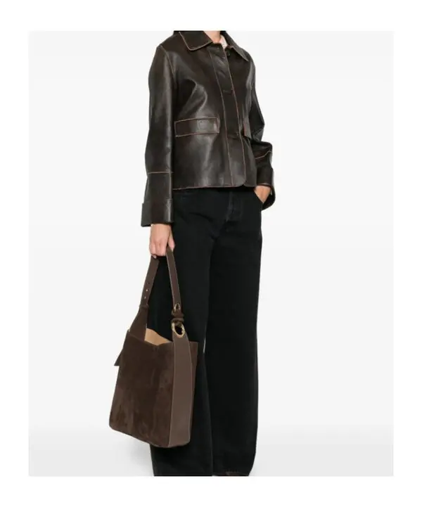 ANYA HINDMARCH Ringo Shoulder Bag - Truffle