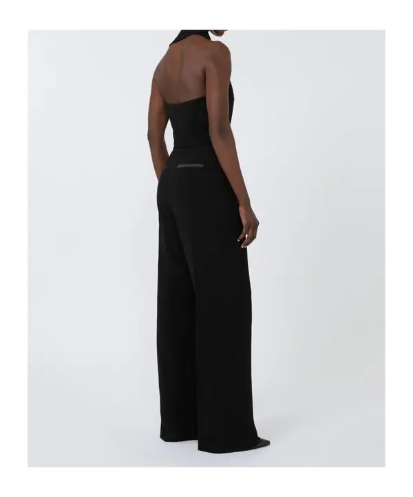 Max Mara Sleeveless Jumpsuit With Asymmetrical Lapel