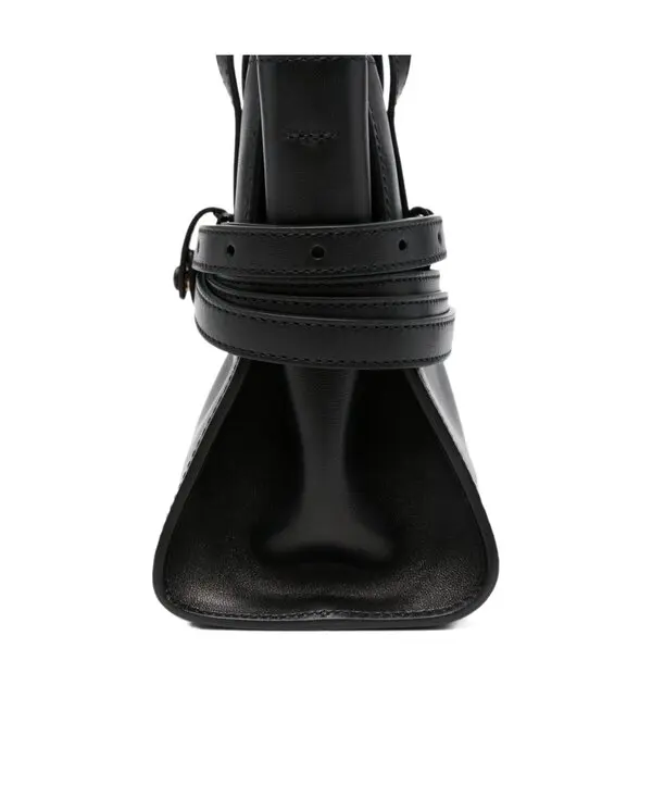 Moschino Buckle Decorated Handbag - Black