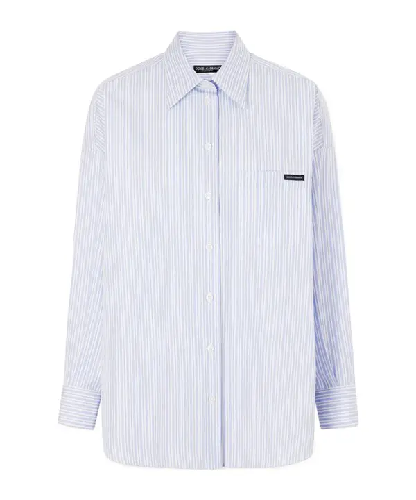 Dolce & Gabbana Striped Cotton Poplin Shirt