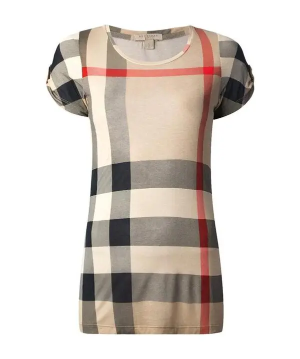 Burberry Classic Plaid Short-sleeved T-shirt - Nude