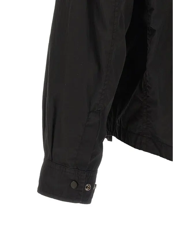 C.P. COMPANY Chrome-r Lens Overshirt - Black