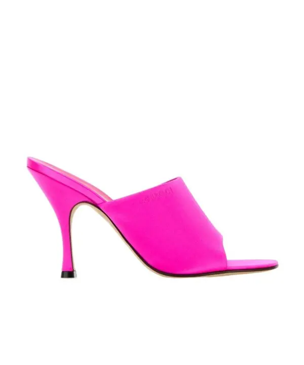 Gucci High Heel Slide Sandals - Fuchsia