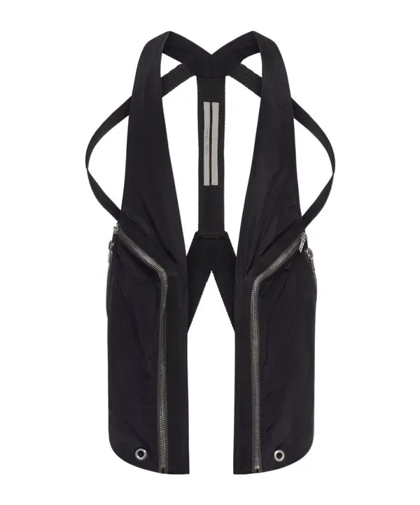Rick Owens Bauhaus Zip Vest - Black