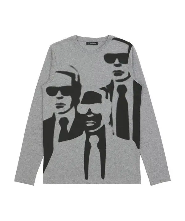 Karl Lagerfeld Printed T-shirt - Gray