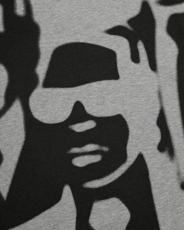 Karl Lagerfeld Printed T-shirt - Gray