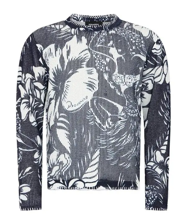 Dsquared2 Floral Print Pullover - Gray
