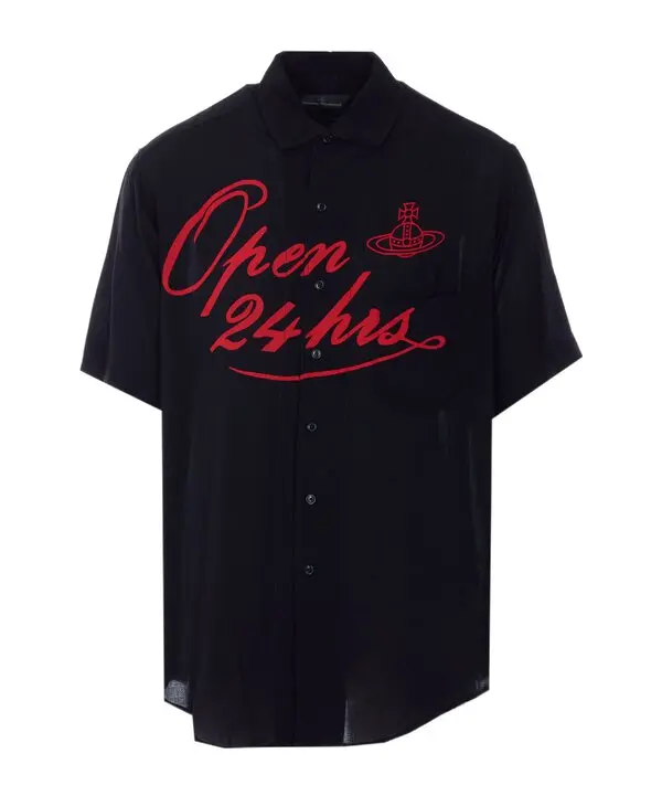 VIVIENNE WESTWOOD Logo Printed Buttoned Shirt