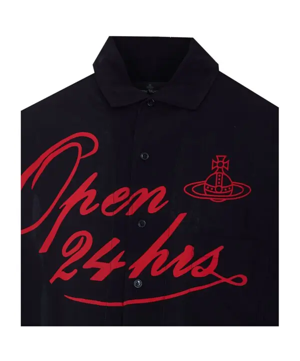 VIVIENNE WESTWOOD Logo Printed Buttoned Shirt