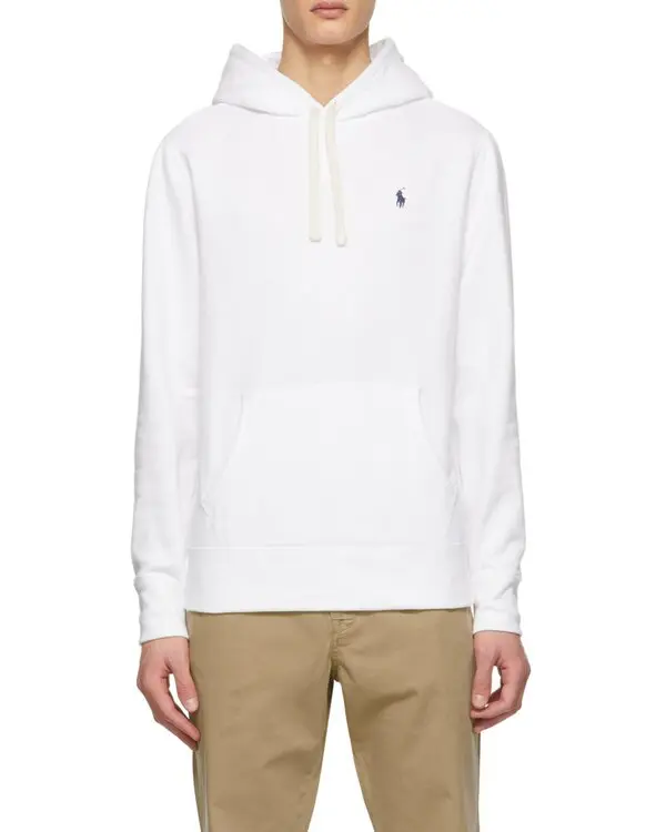 Ralph Lauren Rl Fleece Hoodie - White