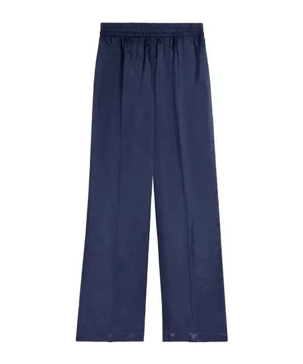 Aspesi Elastic Waist Pleated Straight Leg Trousers