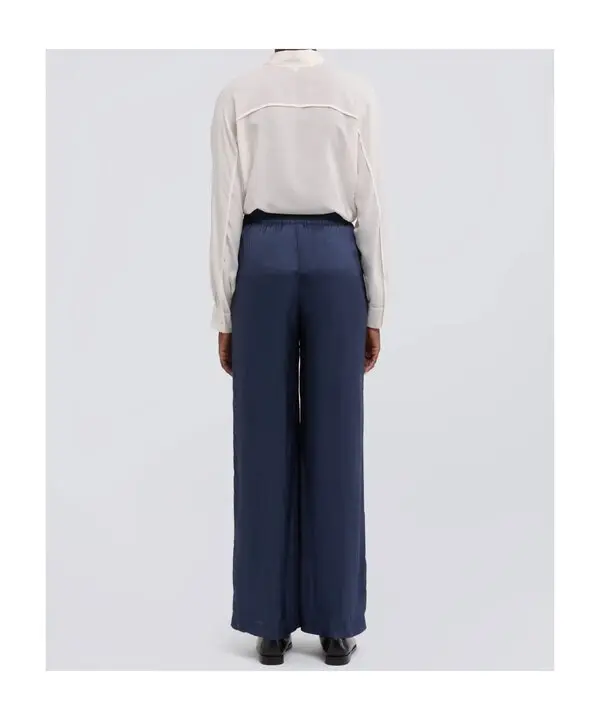 Aspesi Elastic Waist Pleated Straight Leg Trousers