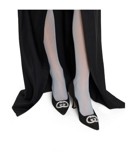 Gucci Crystal Interlocking G Pumps