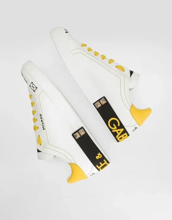 Dolce & Gabbana Portofino Low-top Sneakers With Graphic Embellishments