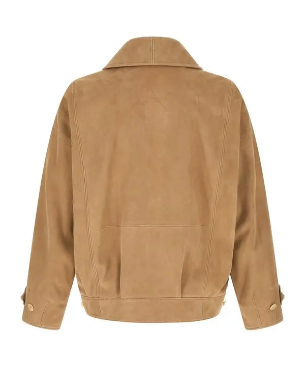 Auralee Suede Bomber Jacket
