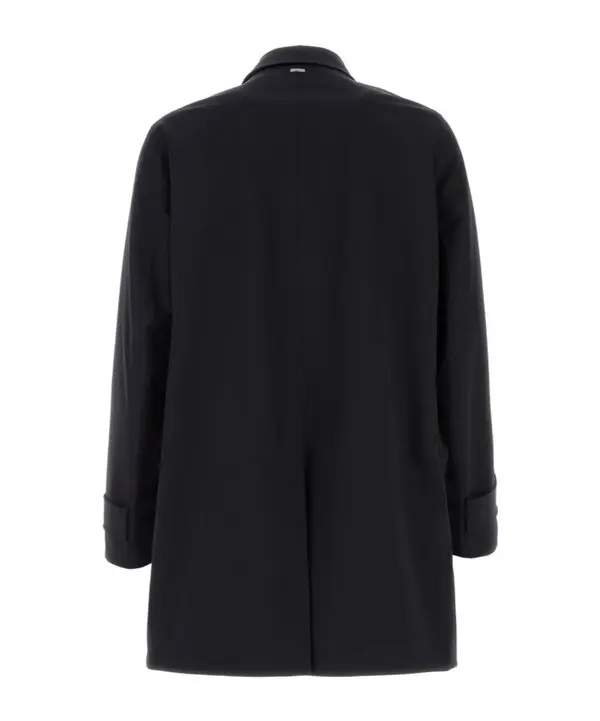 Herno Straight Hem Coat - Black