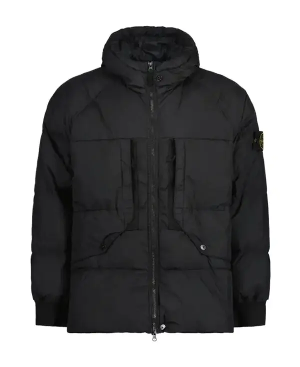 Stone Island Compass-patch Puffer Jacket - Black