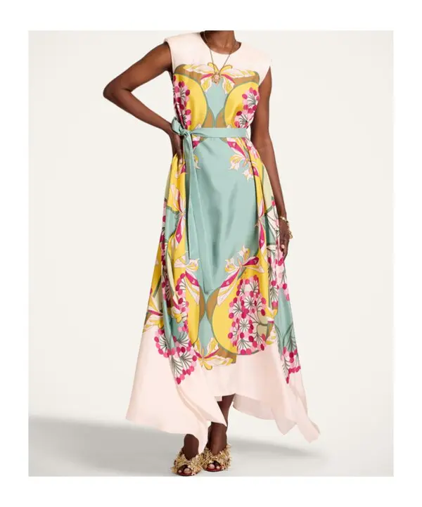 La DoubleJ Sancarlo Printed Maxi Dress - Multicolor