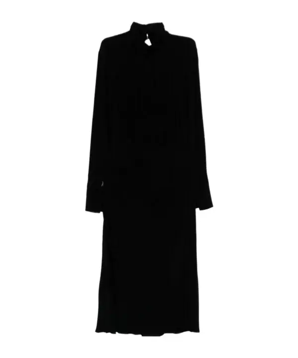 Patrizia Pepe Tie-neck Dress - Black