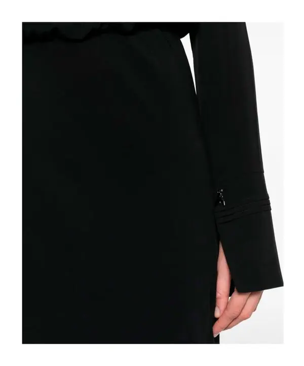 Patrizia Pepe Long Sleeve Tie-neck Dress