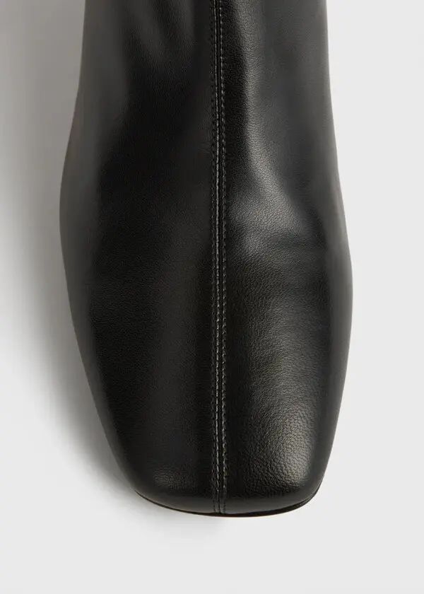 TOTEME Rear-zip Square-toe Ankle Boots