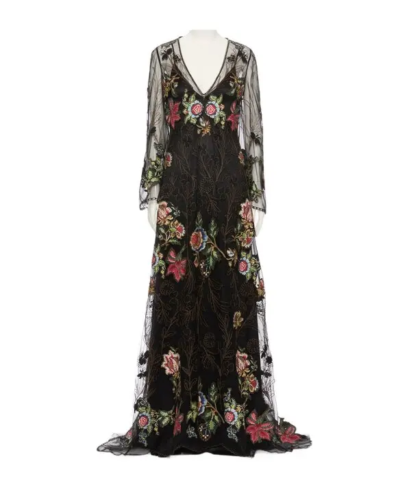 Valentino Garavani Long-sleeved Dress - Black