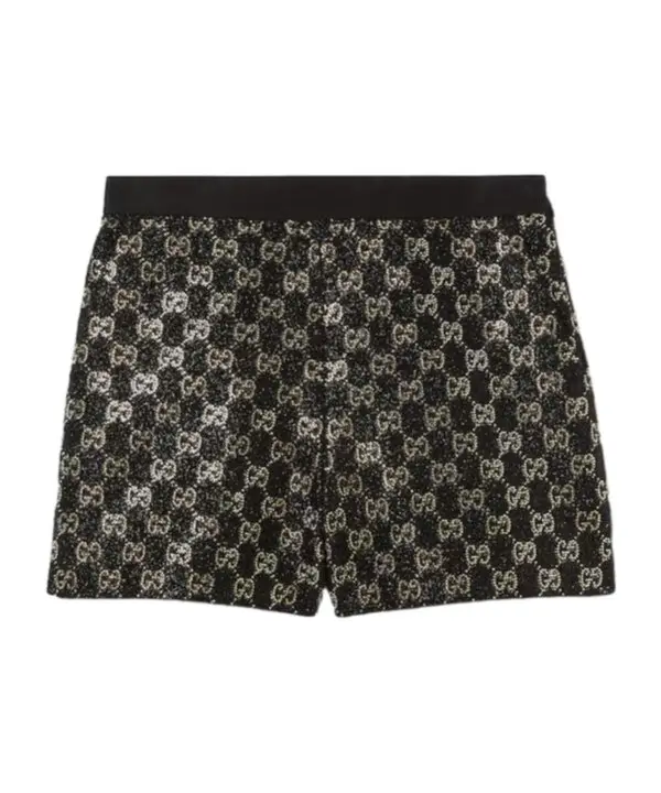 Gucci Embroidered Sequined Shorts - Black
