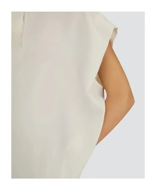 Herno Flap-sleeve Band Collar Shirt