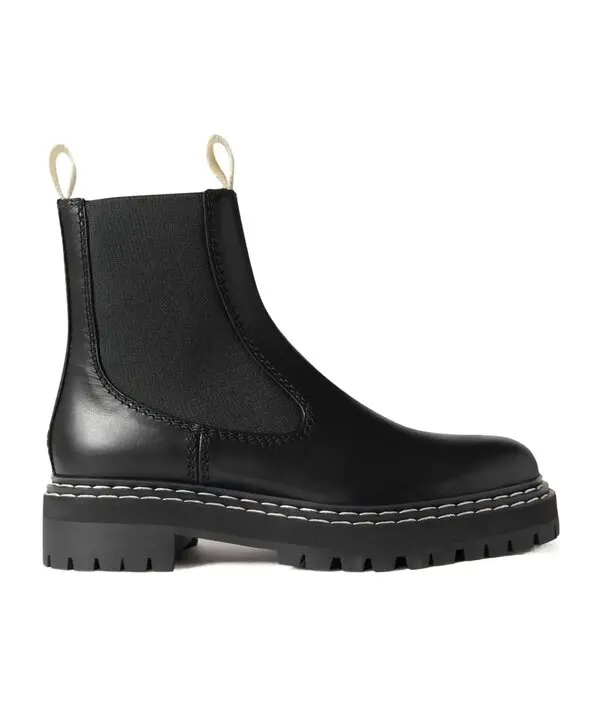 Proenza Schouler Contrast-stitch Chelsea Boots - Black