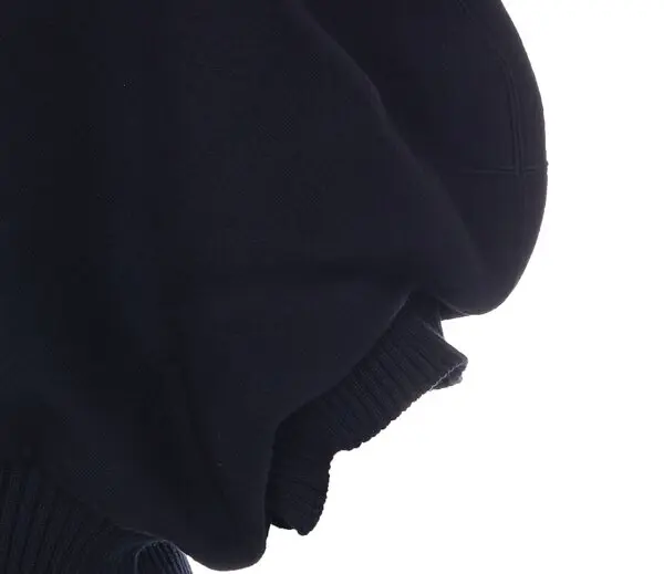 Sacai Knit Pullover With V-neck And Drawstring Details
