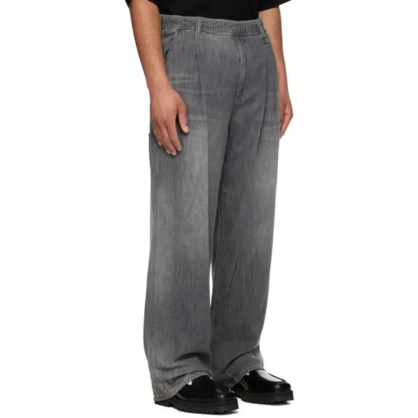 WOOYOUNGMI Pleated Jeans - Black