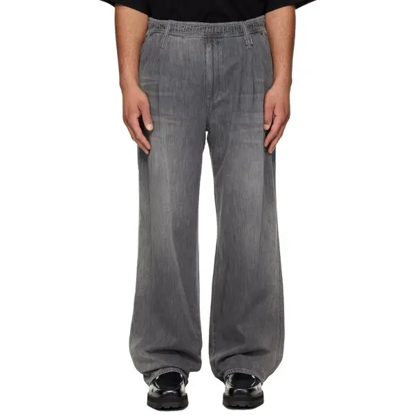 WOOYOUNGMI Pleated Jeans - Black