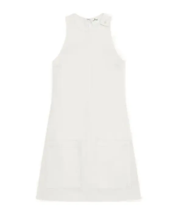 COURREGES Courrèges Pocket Detail Short Dress - White