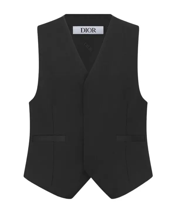 Dior Sleeveless Suit Vest - Black