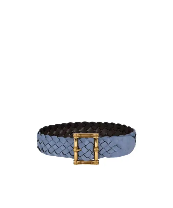 Etro Reversible Woven Belt - Powder Blue