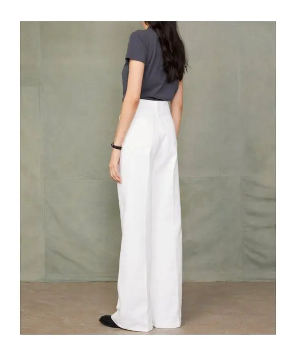 Officine Générale Romy Wide-leg Jeans - Ecru