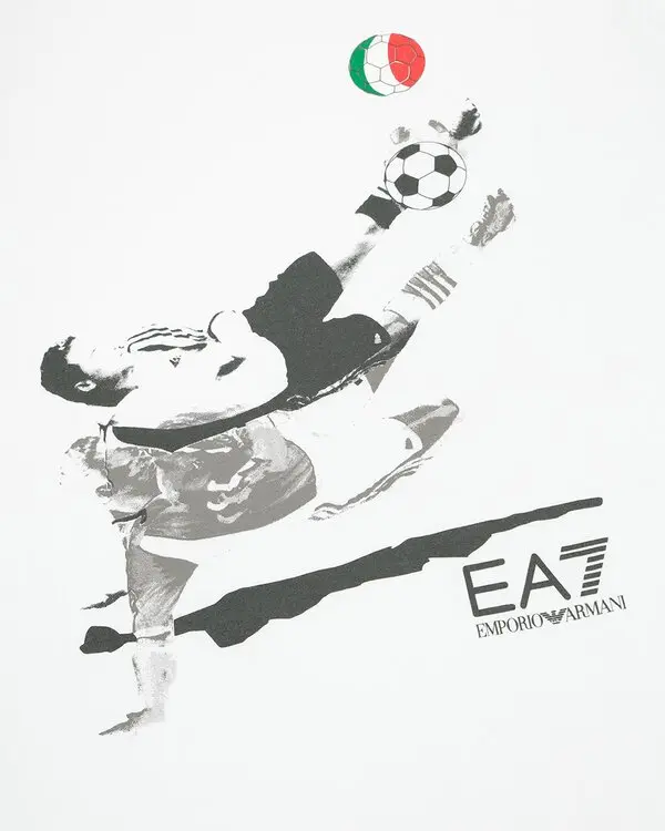 EA7 Logo T-shirt With Round Neck