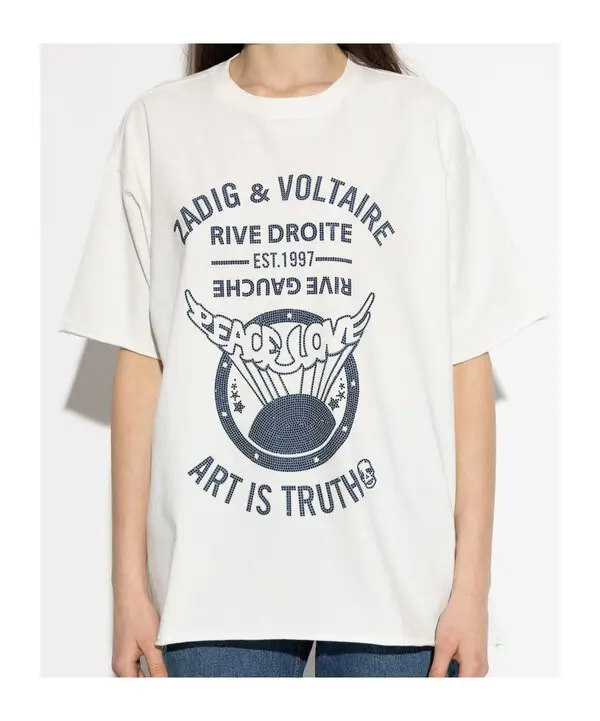 Zadig&Voltaire Rhinestone Crest T-shirt